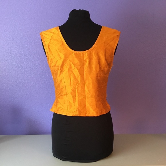 Jackets & Coats | Vintage Woven Orange And Black Vest | Poshmark